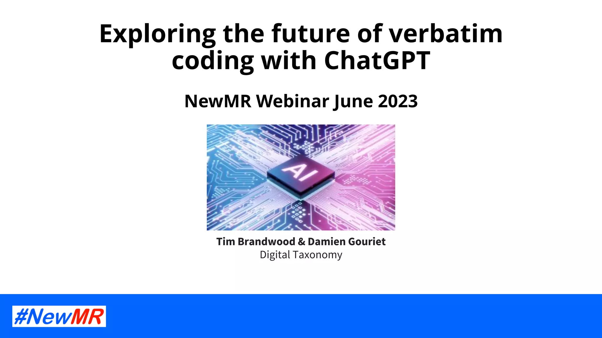 Exploring the future of verbatim coding with ChatGPT | PPT