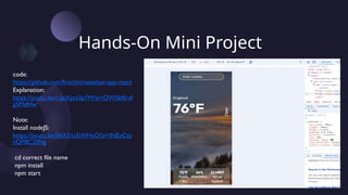 Hands On Session On Fullstack Development | PPT
