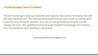 fullstack-developer-course-in-coimbatore.pptx | Web Development | Internet