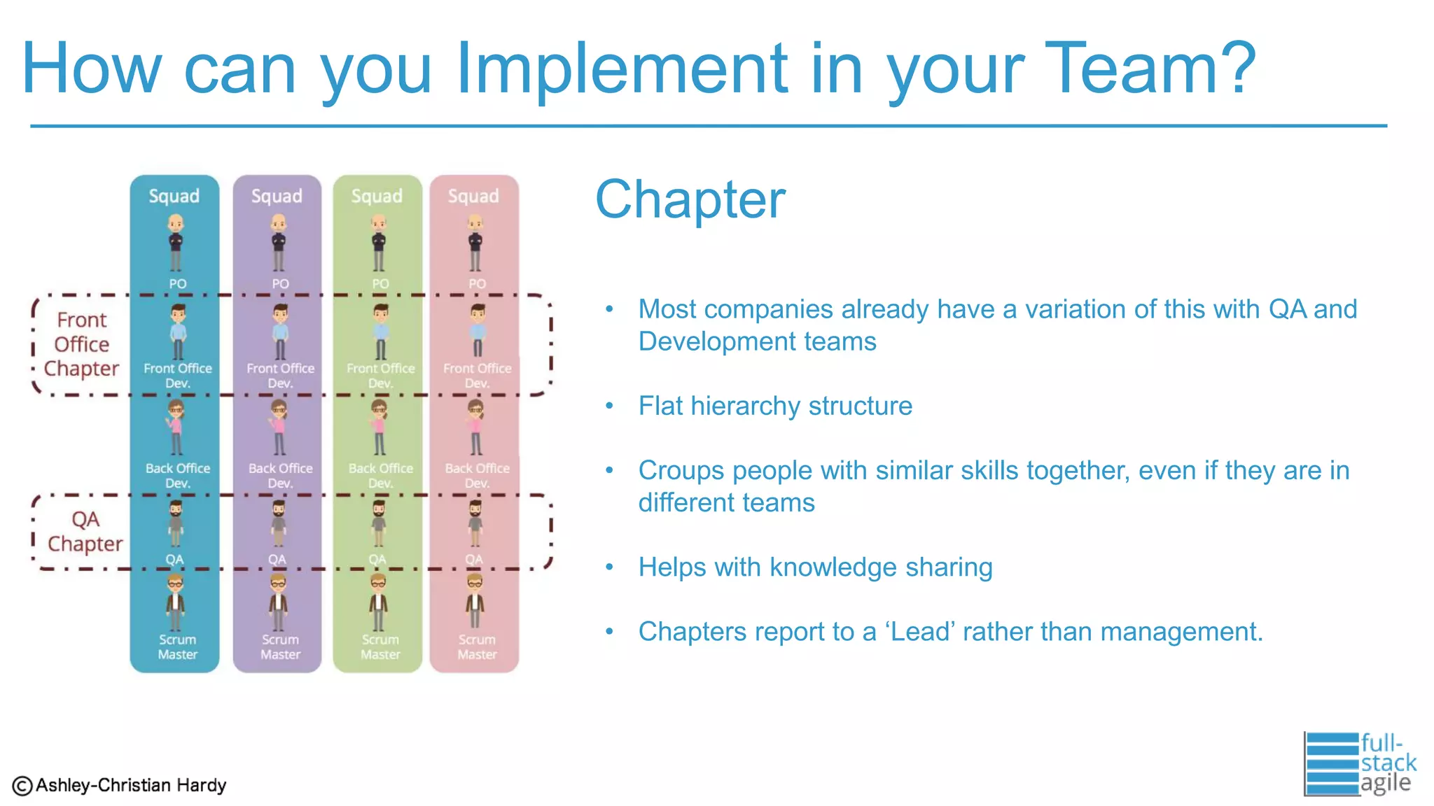 Full stackagile - Squads Chapters Tribes and Guilds | PPTX