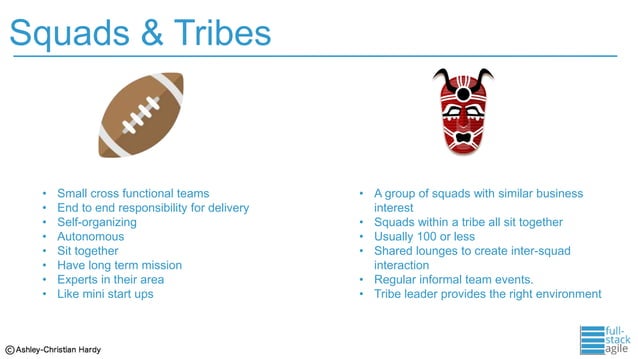 Full stackagile - Squads Chapters Tribes and Guilds | PPTX