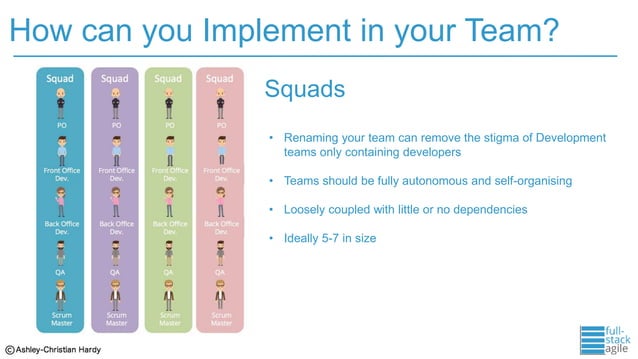 Full stackagile - Squads Chapters Tribes and Guilds | PPTX