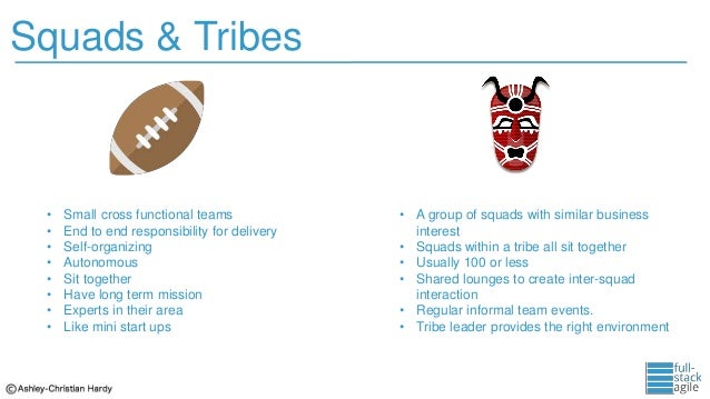 Full stackagile - Squads Chapters Tribes and Guilds