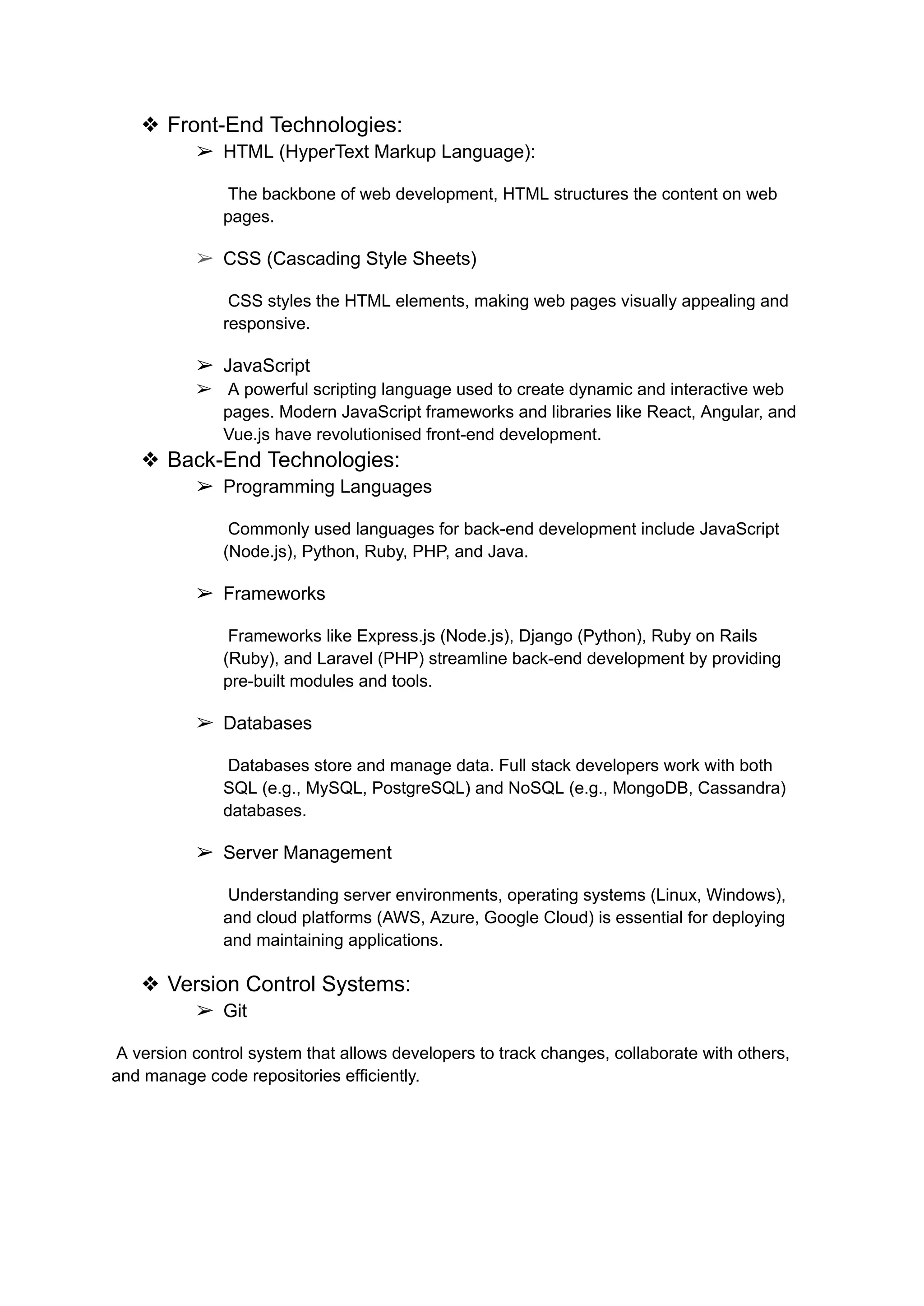 Full Stack Development: Mastering the Art of Building Comprehensive Web Applications | PDF | Web ...