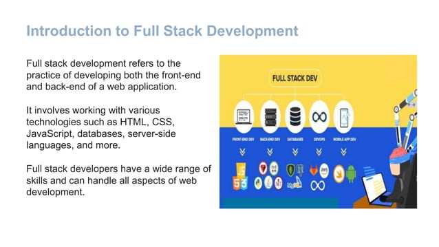 Full Stack Developement (1).pptx | Web Development | Internet