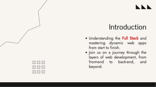 Full stack Mastery: crafting Dynamic Web Apps Ends-to -End | PDF | Web Development | Internet