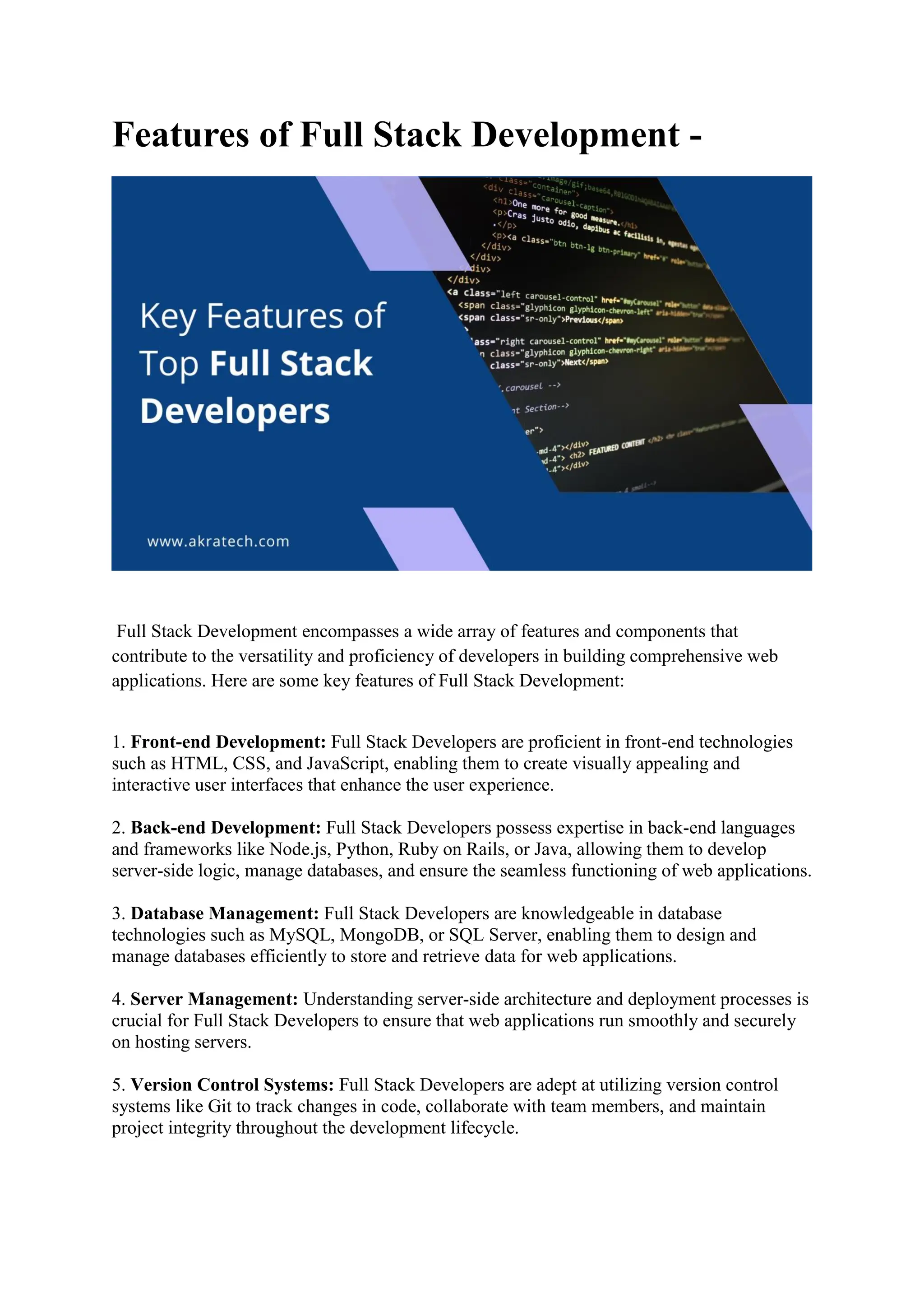 Full Stack Developer Couse in Chandigarh.pdf | Web Development | Internet