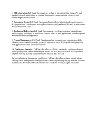 Full Stack Developer Couse in Chandigarh.pdf | Web Development | Internet