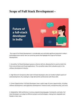 Full Stack Developer Couse in Chandigarh.pdf | Web Development | Internet