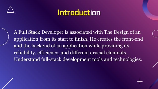 Full stack developer skills and development tools and technologies. | PPT