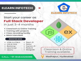 Full Stack Development training in Hyderabad | PPTX