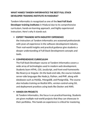 Full Stack Development Course in Madurai.docx