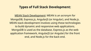 Full Stack Development_ Understanding its Types and Importance.pptx