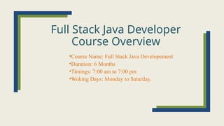 Full Stack Java Developer Course at AchieversIT,.pptx