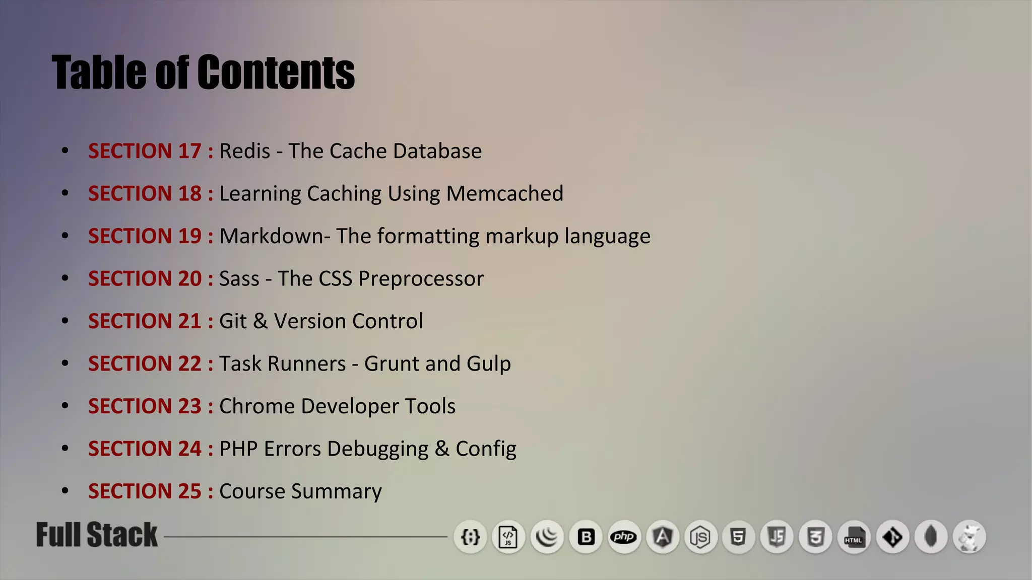 The Full Stack Web Development | ODP