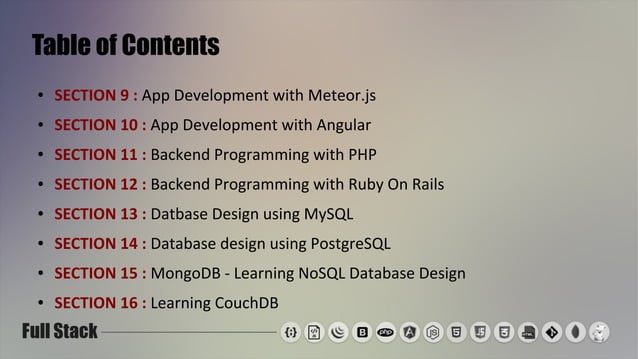 The Full Stack Web Development | PPT