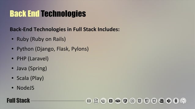 The Full Stack Web Development | ODP