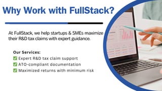 The R&D Tax Consultants - Full stack Ppt. | PDF