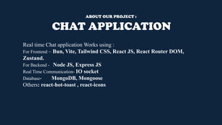 Full Stack development made on React JS Project | PPTX