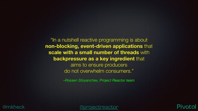 Full Stack Reactive Kotlin With Project Reactor And Spring Boot 2 Mark Heckler Ppt 