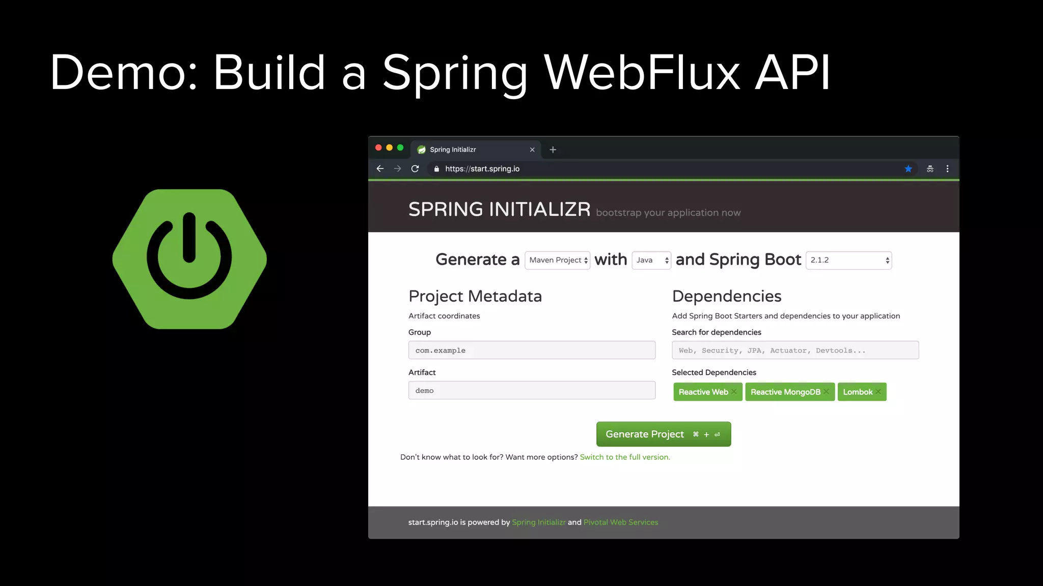 Full Stack Reactive With React And Spring Webflux Dublin Jug 2019 Ppt