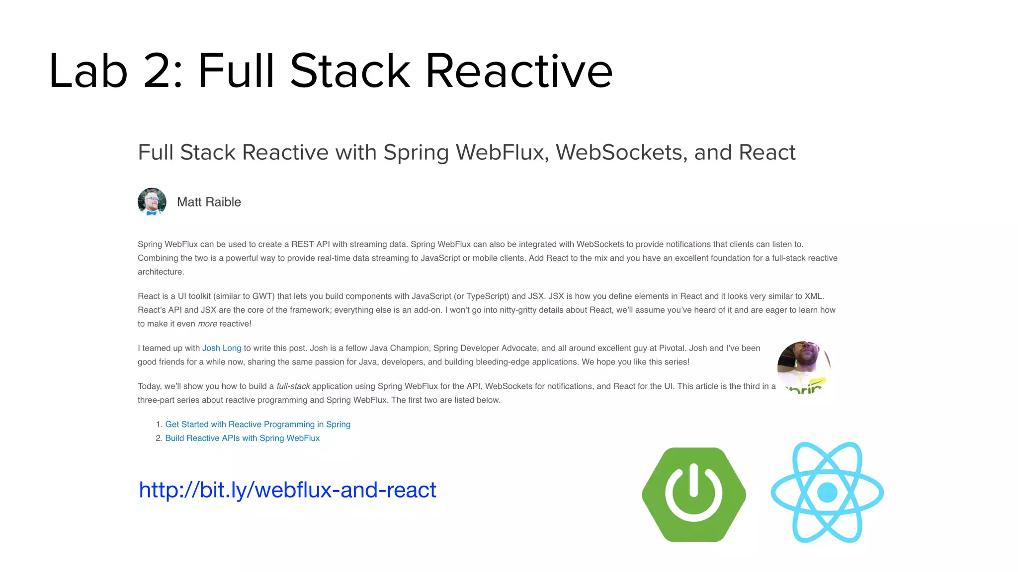 Full Stack Reactive With React And Spring Webflux Workshop Kcdc 2019