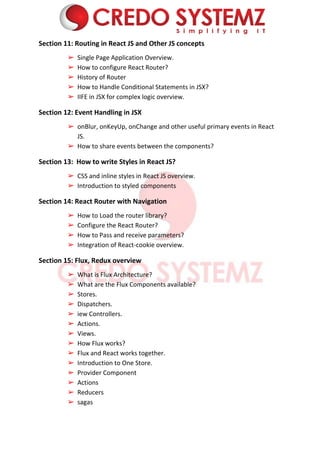 Full Stack ReactJS Java Development Course Content.pdf