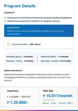Full Stack Software Development Program | PDF