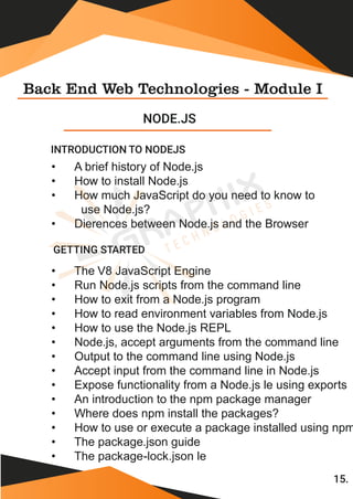 Full Stack Developer Course | Infinite Graphix Technologies | PDF