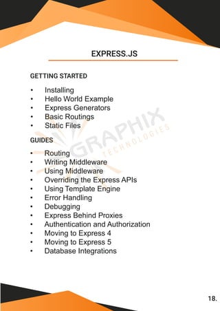 Full Stack Developer Course | Infinite Graphix Technologies | PDF