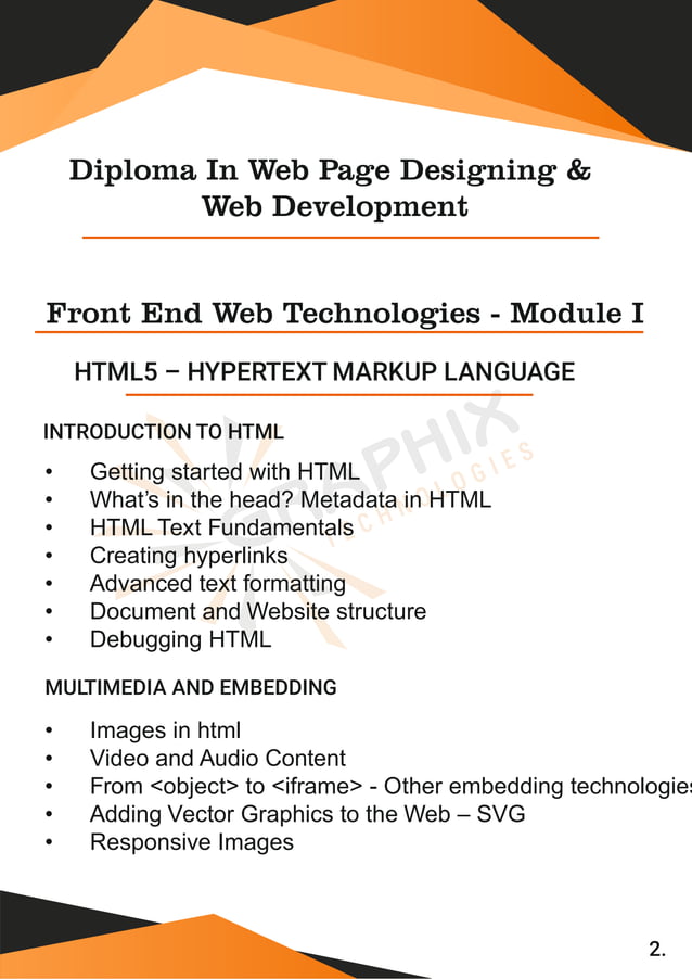 Full Stack Developer Course | Infinite Graphix Technologies | PDF