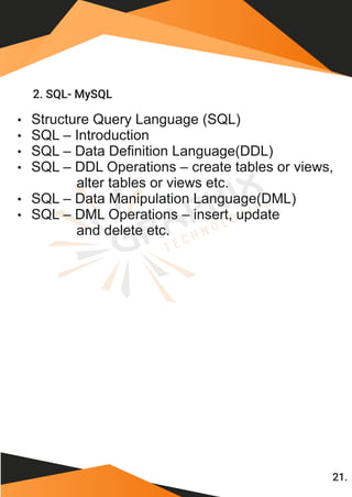 Full Stack Developer Course | Infinite Graphix Technologies | PDF