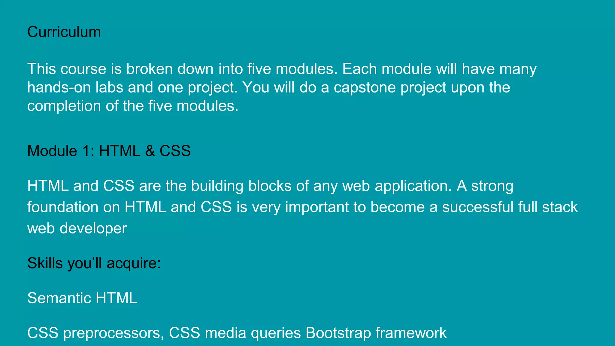 Full stack web development | PPTX