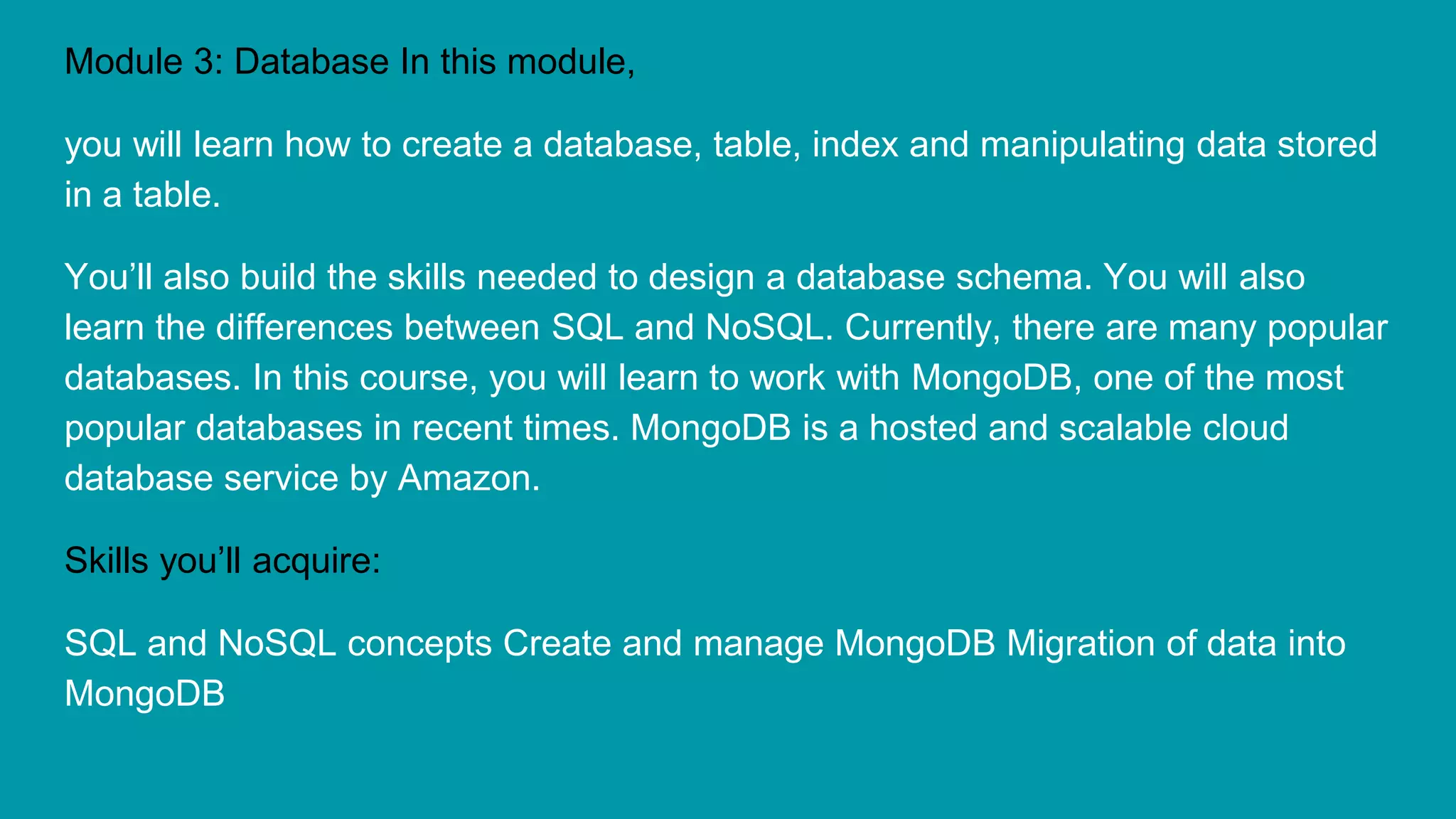 Full stack web development | PPTX