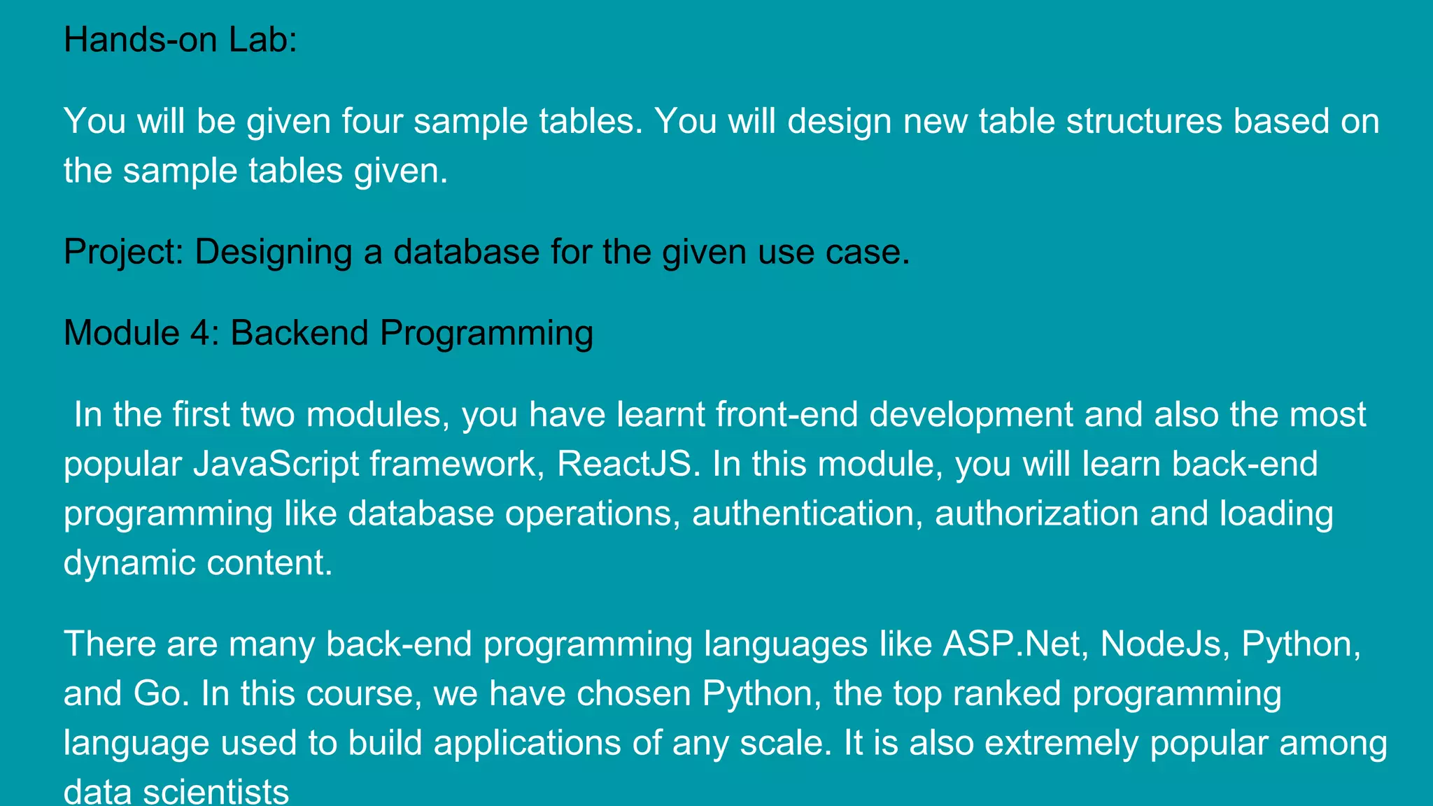 Full stack web development | PPTX