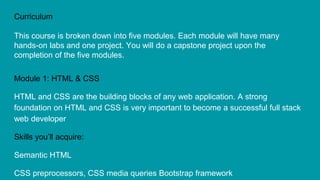 Full stack web development | PPTX