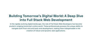 Full stack web development introduction.pdf