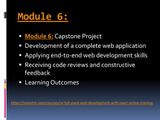 Best Full Stack Web Development Training in Hyderabad 2024. | PPT