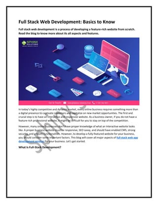 Full Stack Web Development Basics to Know.pdf