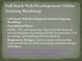 Best Full Stack Web Development Online Training - 2024. - Naresh IT | PPT