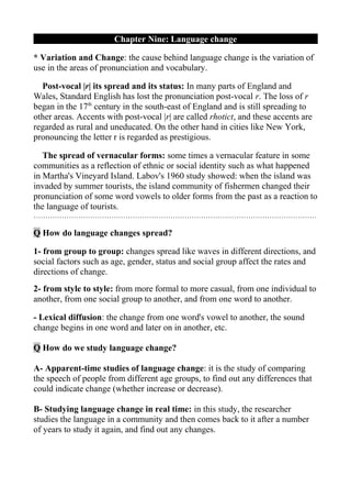 Full summary an_introduction_to_sociolinguistics | DOC