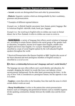 Full summary an_introduction_to_sociolinguistics | DOC