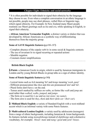 Full summary an_introduction_to_sociolinguistics | DOC