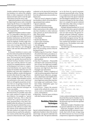 Static Detection of Application Backdoors | PDF