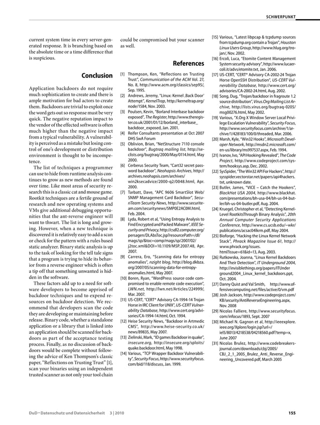 Static Detection of Application Backdoors | PDF