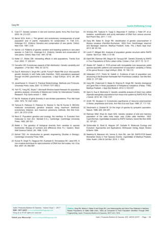 Austin Journal of Proteomics, Bioinformatics & Genomics | PDF | Fish ...