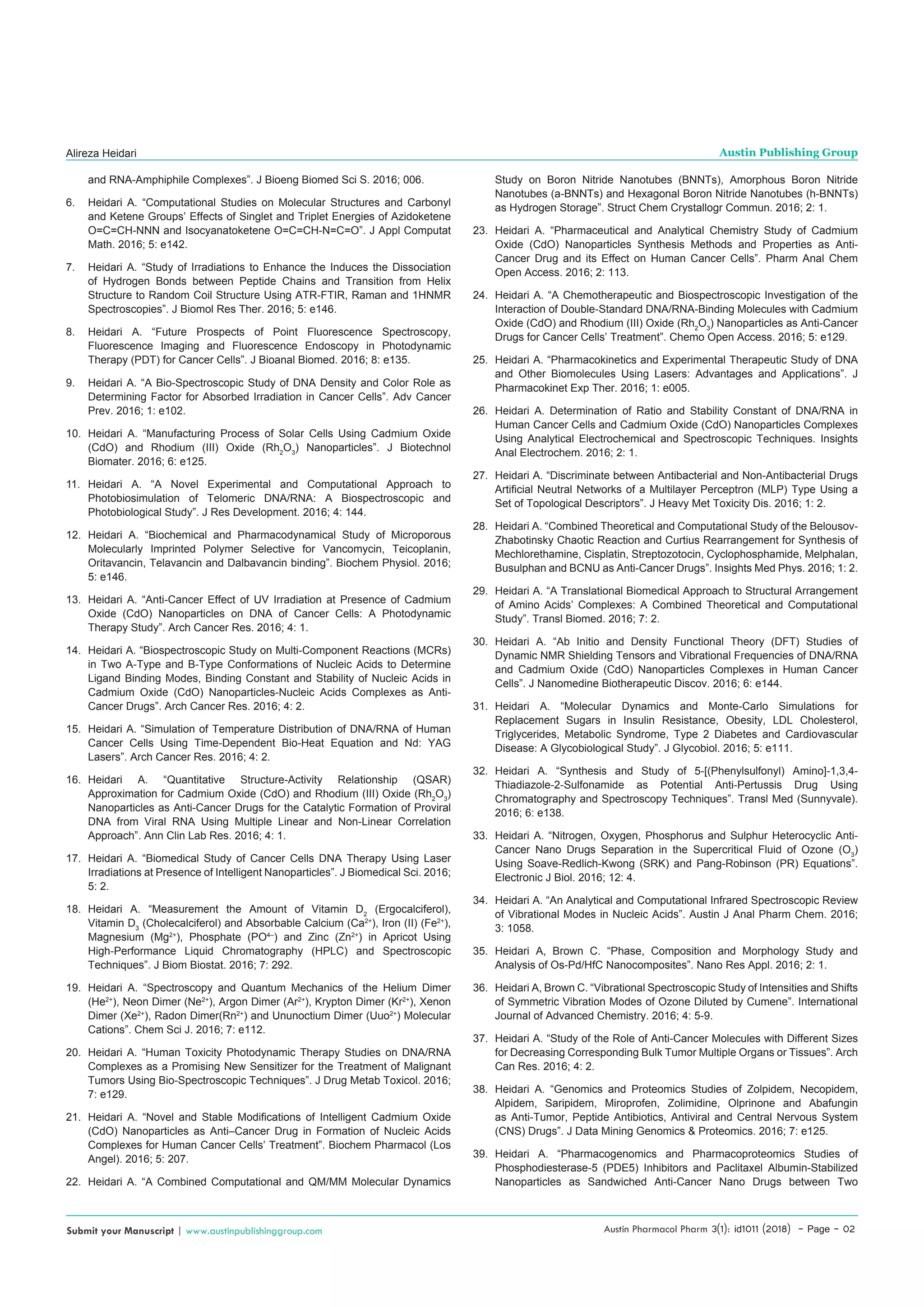 Austin Pharmacology & Pharmaceutics | PDF