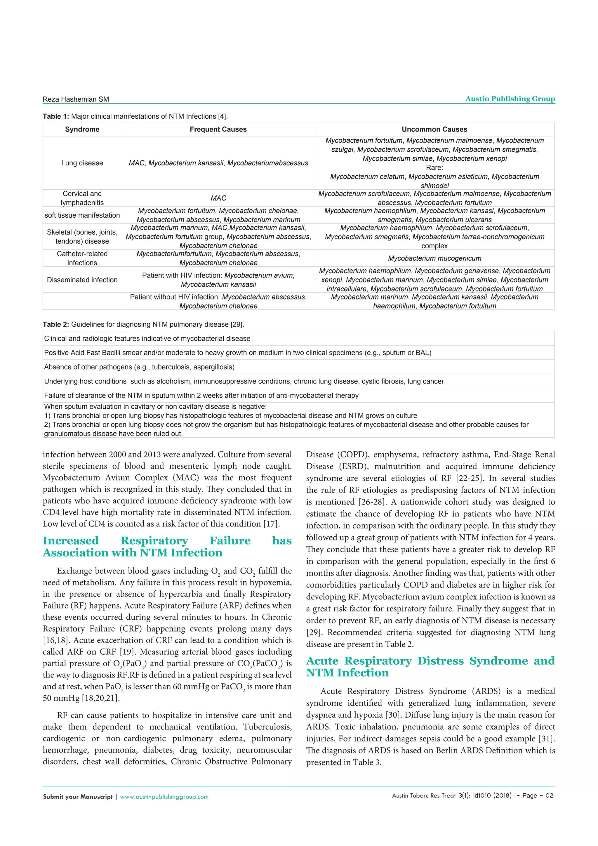 Austin Tuberculosis: Research & Treatment | PDF