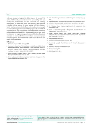 Solid Waste Management in Gazipur, Bangladesh | PDF