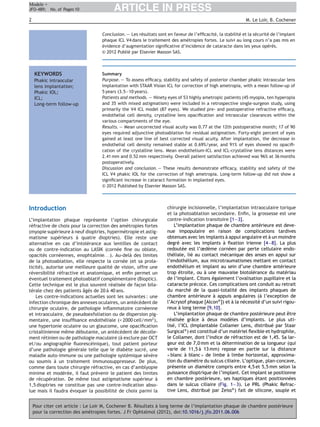 Visian ICL article | PDF